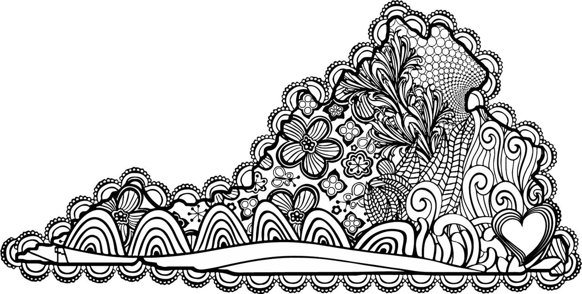 I Heart Virginia | Hampton Roads | Coloring Page to Print – craftandcolorco